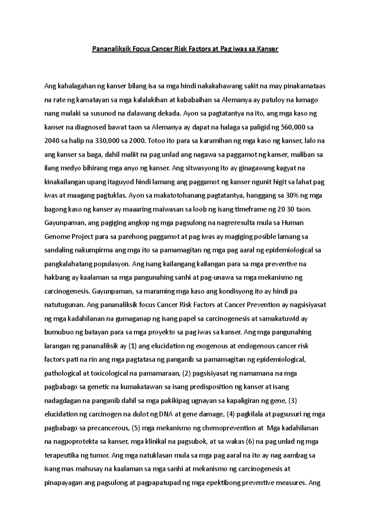 Kreb Multifaktoren 5 - Multifaktorielle Aspekte der Krebsforschungen ...