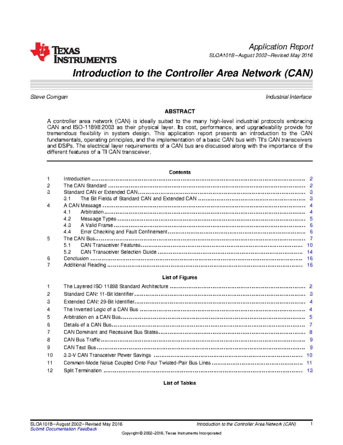 Can cob - corn - SLOA101B – August 2002 – Revised May 2016 1 Submit ...