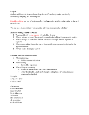 Unit Conversion&Sig Figs&Sci Notation - Name ...