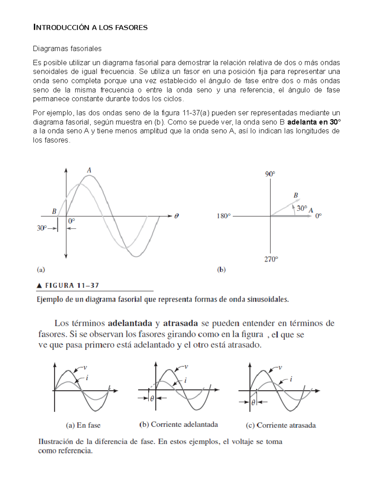 Fasores PII corriente altera circuitos - Diagramas fasoriales Es ...
