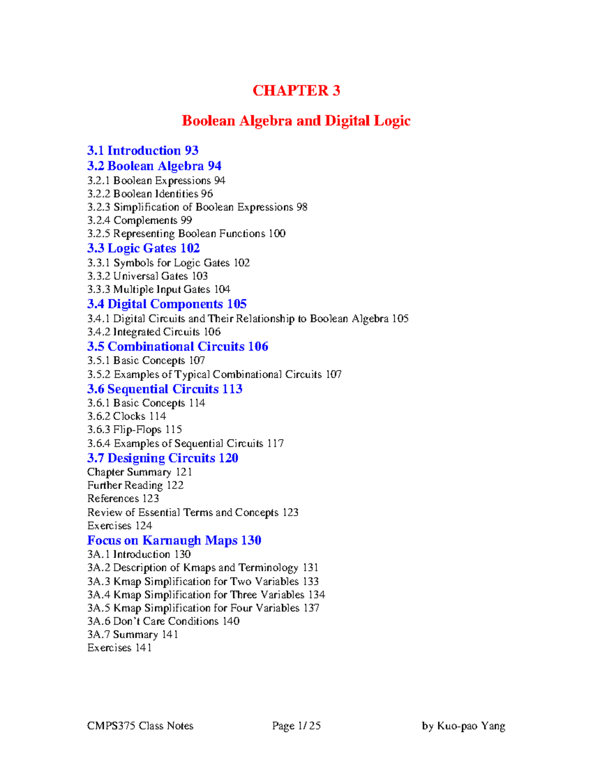 Boolean, Gates, Crcts - Boolean Algebra and Digital Logic CHAPTER 3 ...