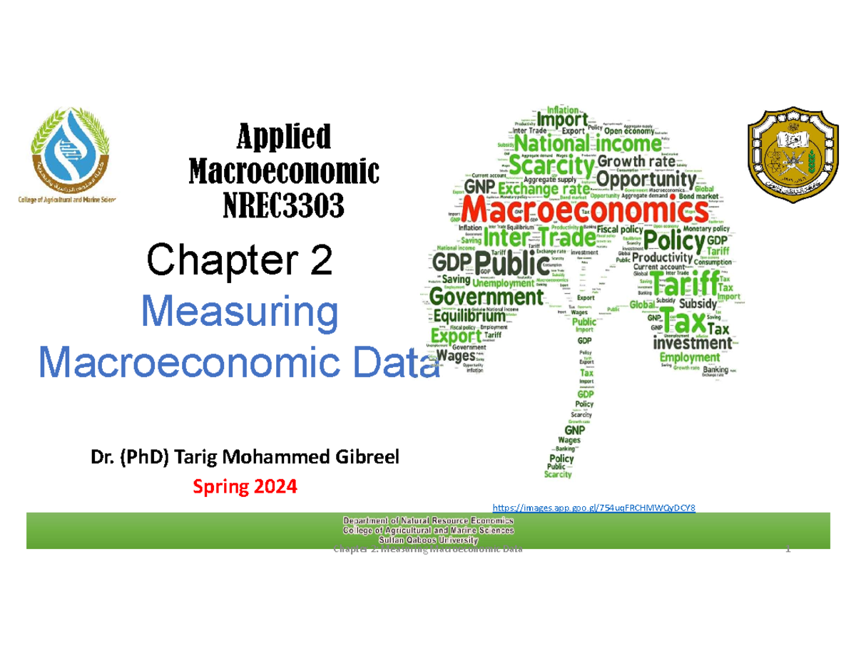 Class Problems of labor market economics - Applied Macroeconomic NREC ...