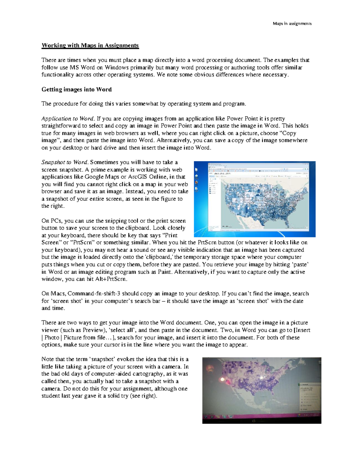 Maps In Assignments - Lecture notes Working with maps - Working with ...