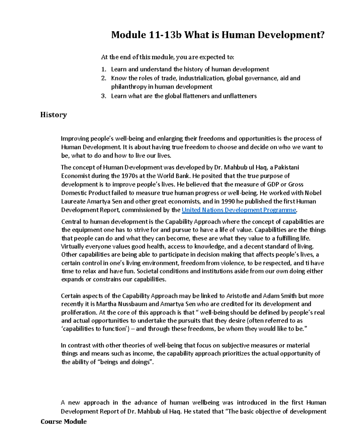 W11 What is Human Development - Module - Course Module Module 11 -13b ...