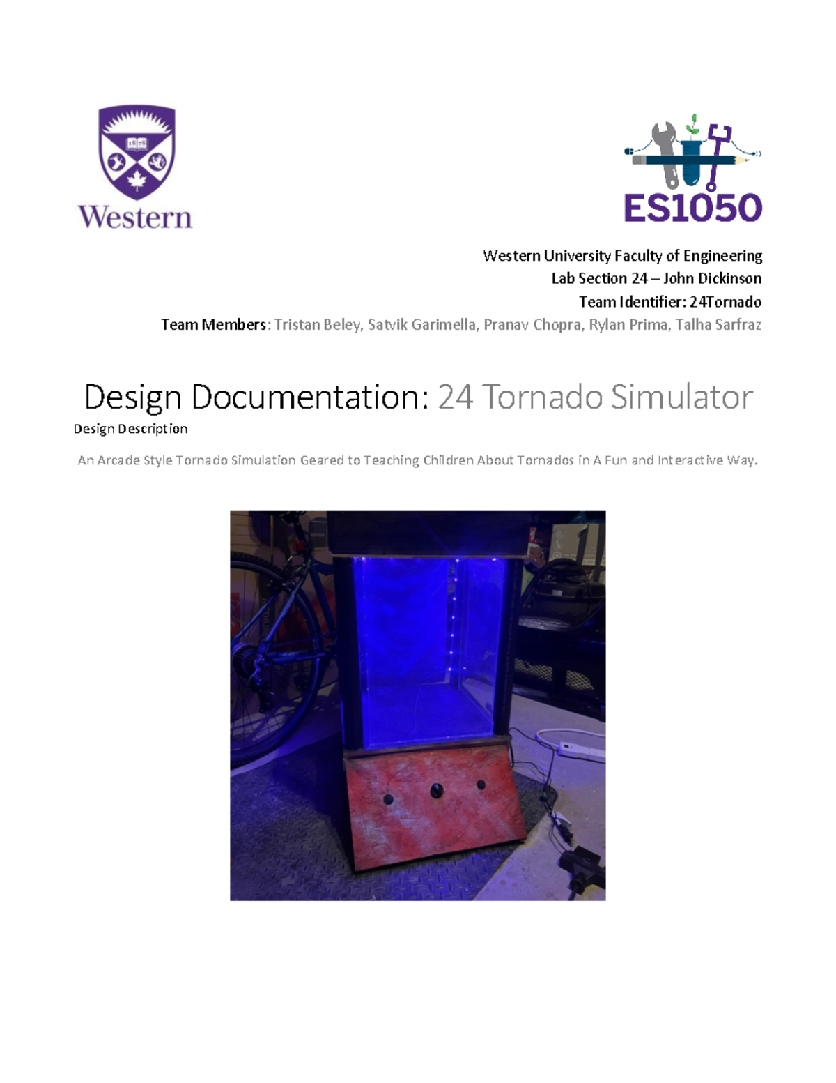 2024 Team Final Design Documentation Template - Western University ...