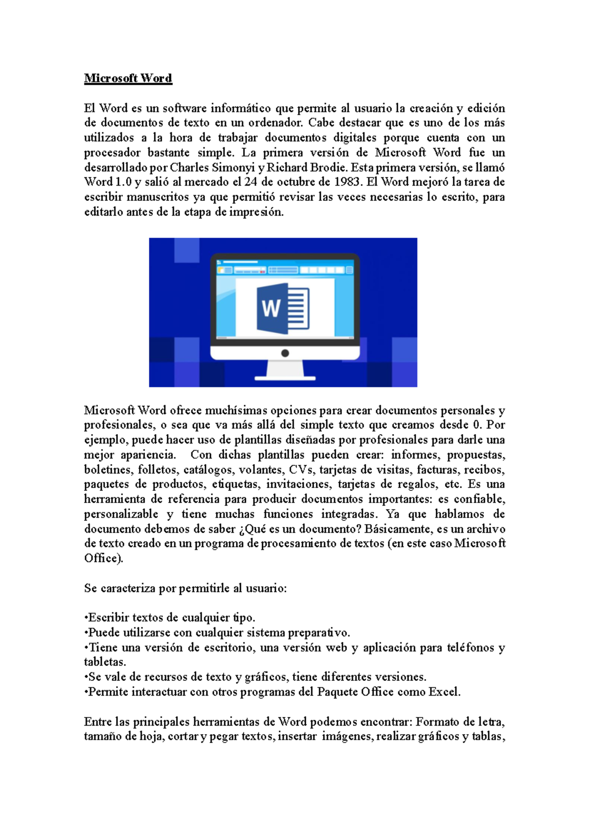 Microsoft Word - Cabe destacar que es uno de los más utilizados a la ...