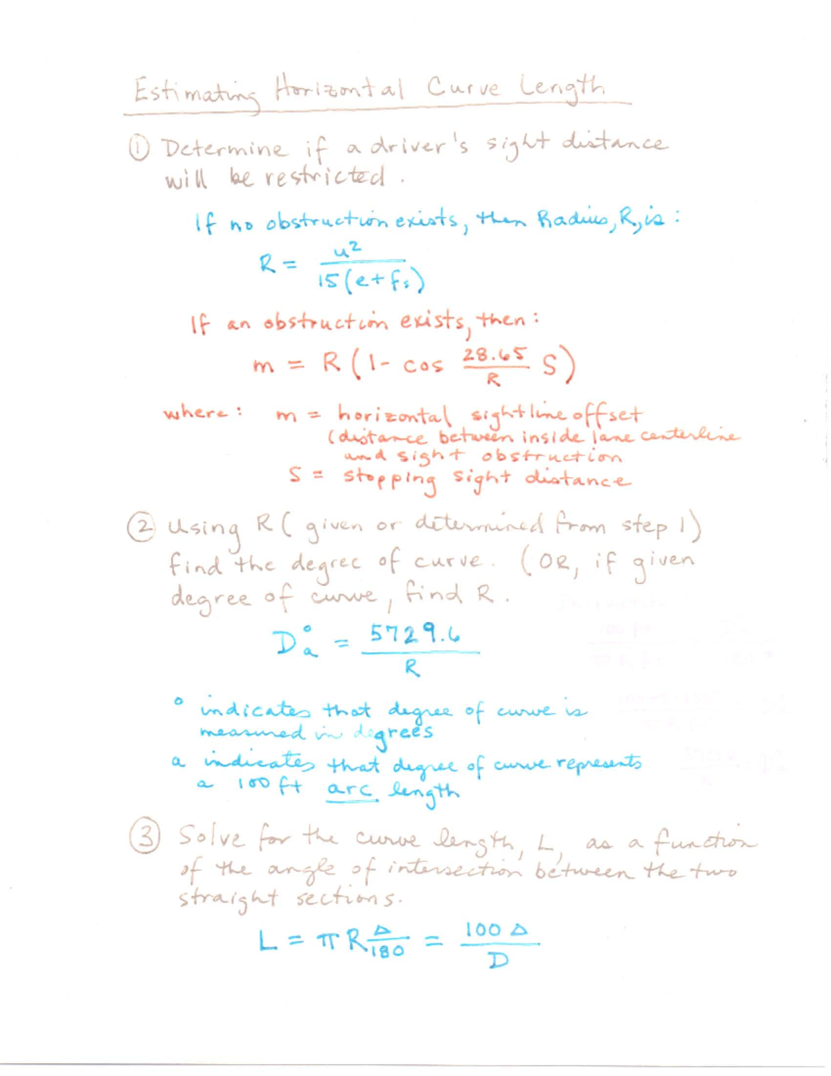 Horizontal Curve Examples - CE 327 - Studocu