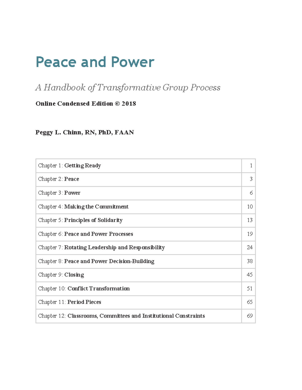 Peace and Power - study guide - Peace and Power Online Condensed ...