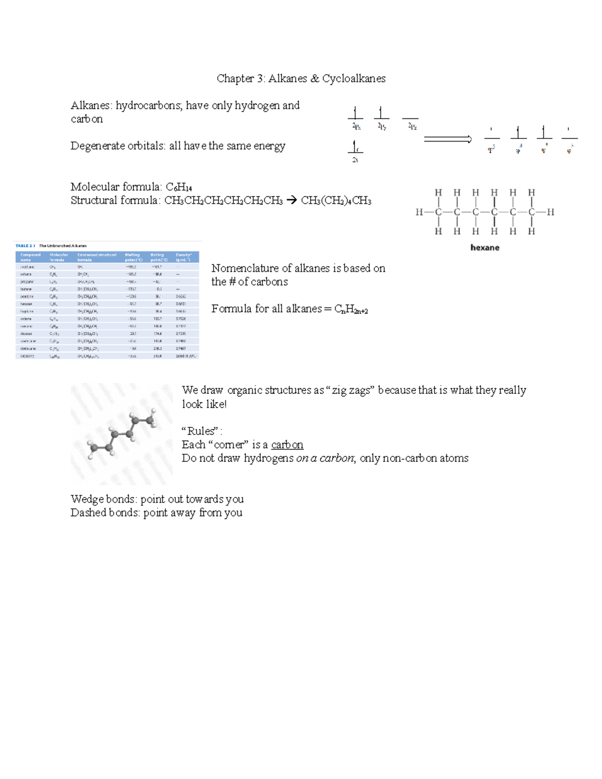Chapter 3 - Kiet Tran CHEM 2443 - Chapter 3: Alkanes & Cycloalkanes ...