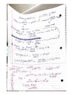 Scientific notation, density, and conversions - CHE 100 - Studocu