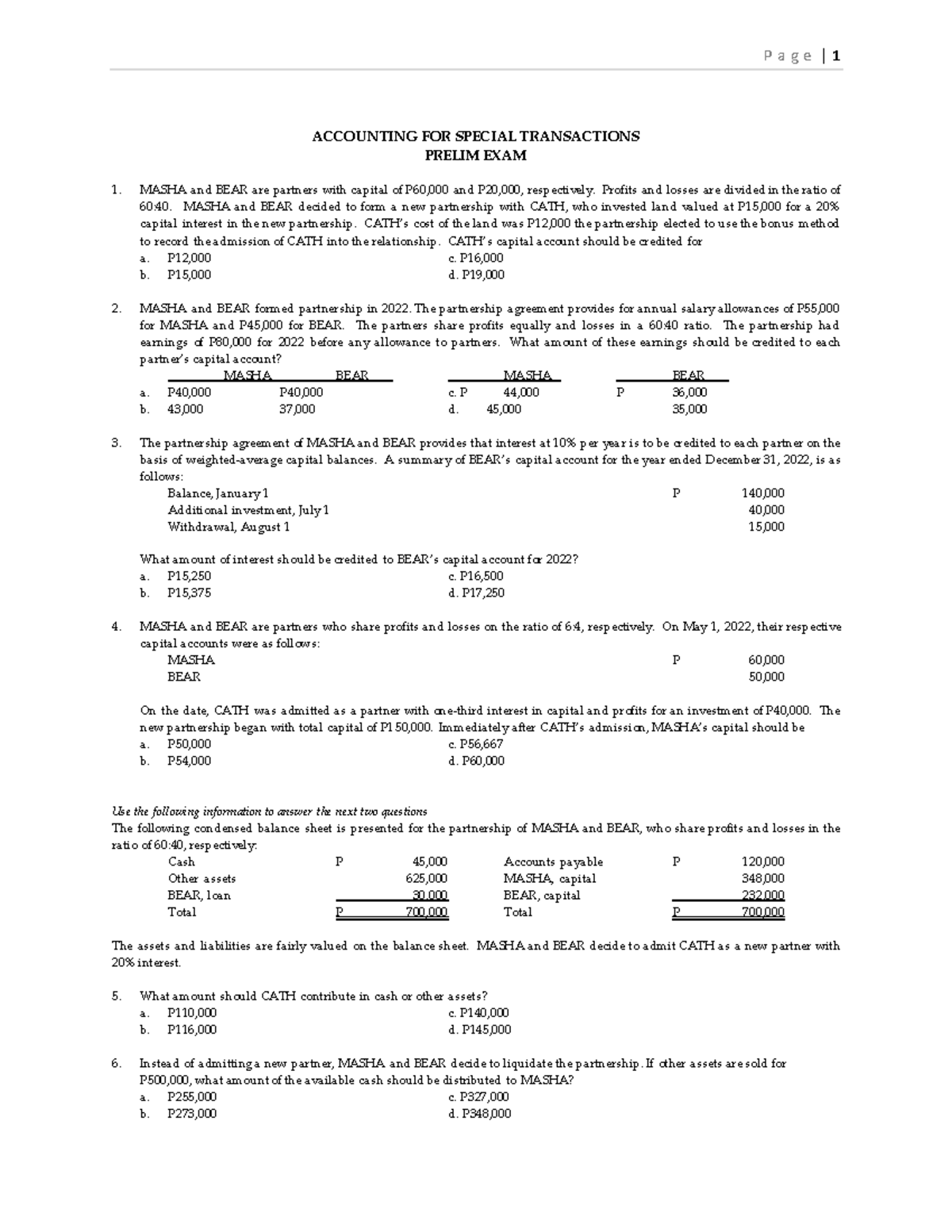 ACTG23 - SLG - Special Transactions - ACCOUNTING FOR SPECIAL ...
