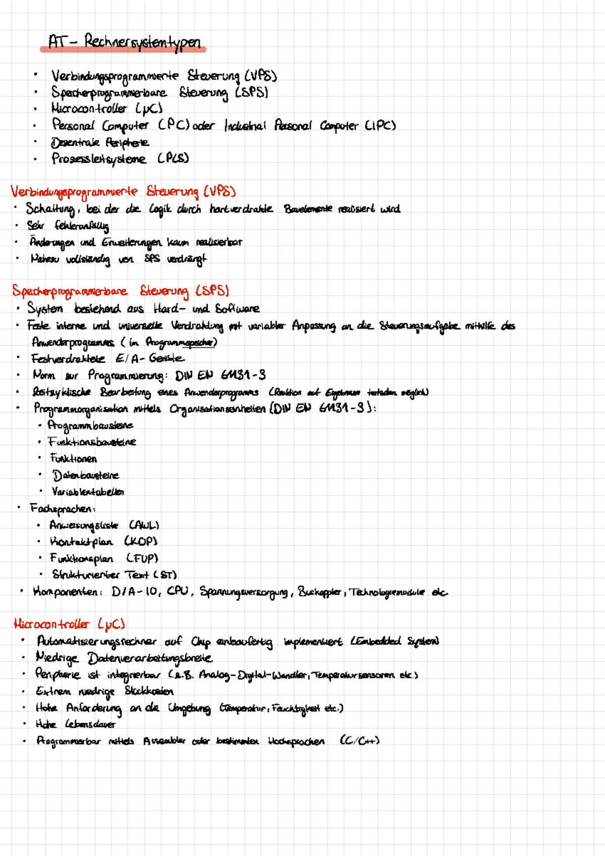 1. Überblick Automatisierungstechnik -11 - AT- Rechnersystemtypen ...
