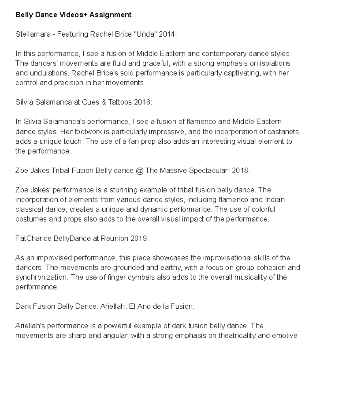 Pdfresizer - discussion of the week - Belly Dance Videos+ Assignment ...