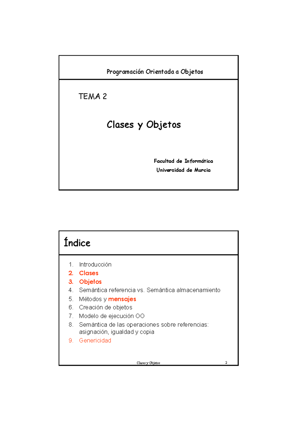 POO2-Clases y Objetos - Programación Orientada a Objetos Facultad de ...