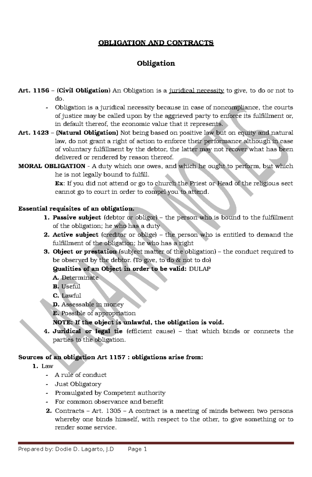 Toaz.info-obligation-and-contracts-new-pr b41ed17a3912826 ef5f0a64ecc6b8bae - OBLIGATION AND ...