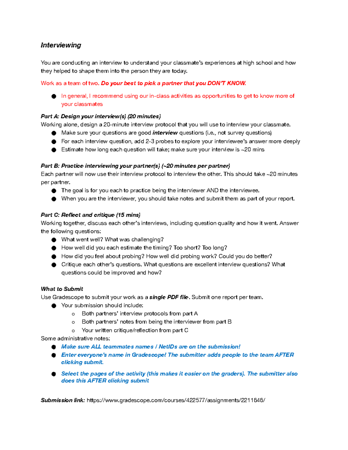 Activity-4-Interviews 2022 - Interviewing You are conducting an ...