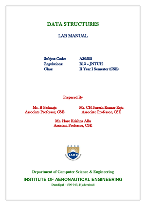 Unit1DS - Data Structues - JNTU - Studocu
