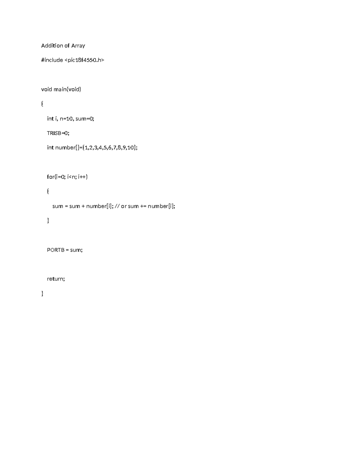 PSDL Final practical Program SPPU SEIT-4th sem - Addition of Array #include void - Studocu