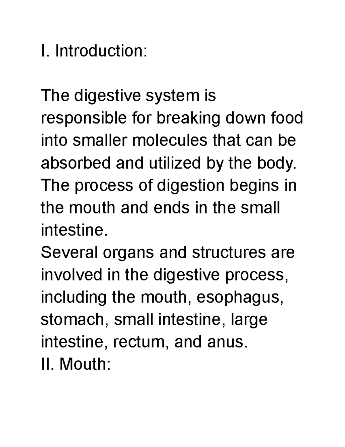 Study guide- Understanding the physiology of the digestive system ...