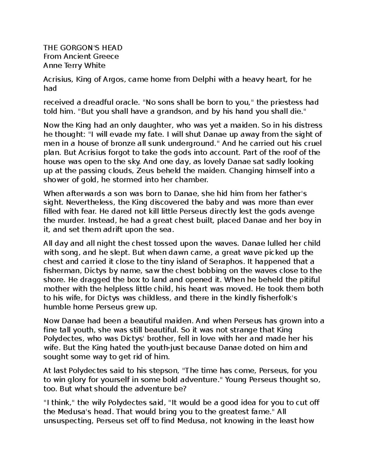 THE- Gorgon - mjb,vjnn bm bm b nvhvhjgyjgygyy - THE GORGON'S HEAD From ...