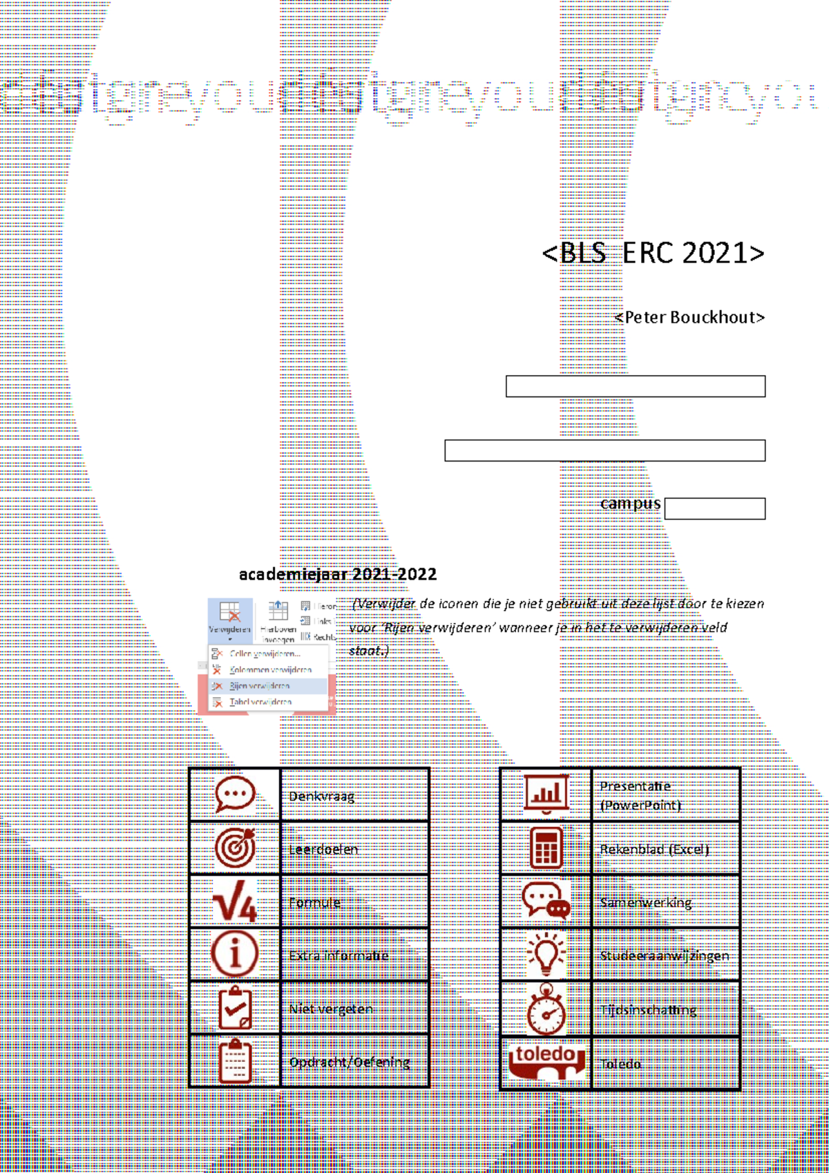 BLS ERC 2021 - documenten om BLS te oefenen - campus academiejaar 2021 ...
