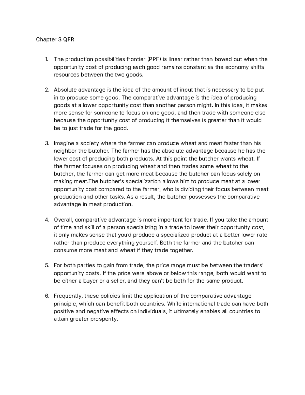 Chapter 3 QFR Principles of Macroeconomics - Chapter 3 QFR The ...