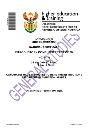 FREE Supervisory Management N4 Question MEMO Download - Website ...