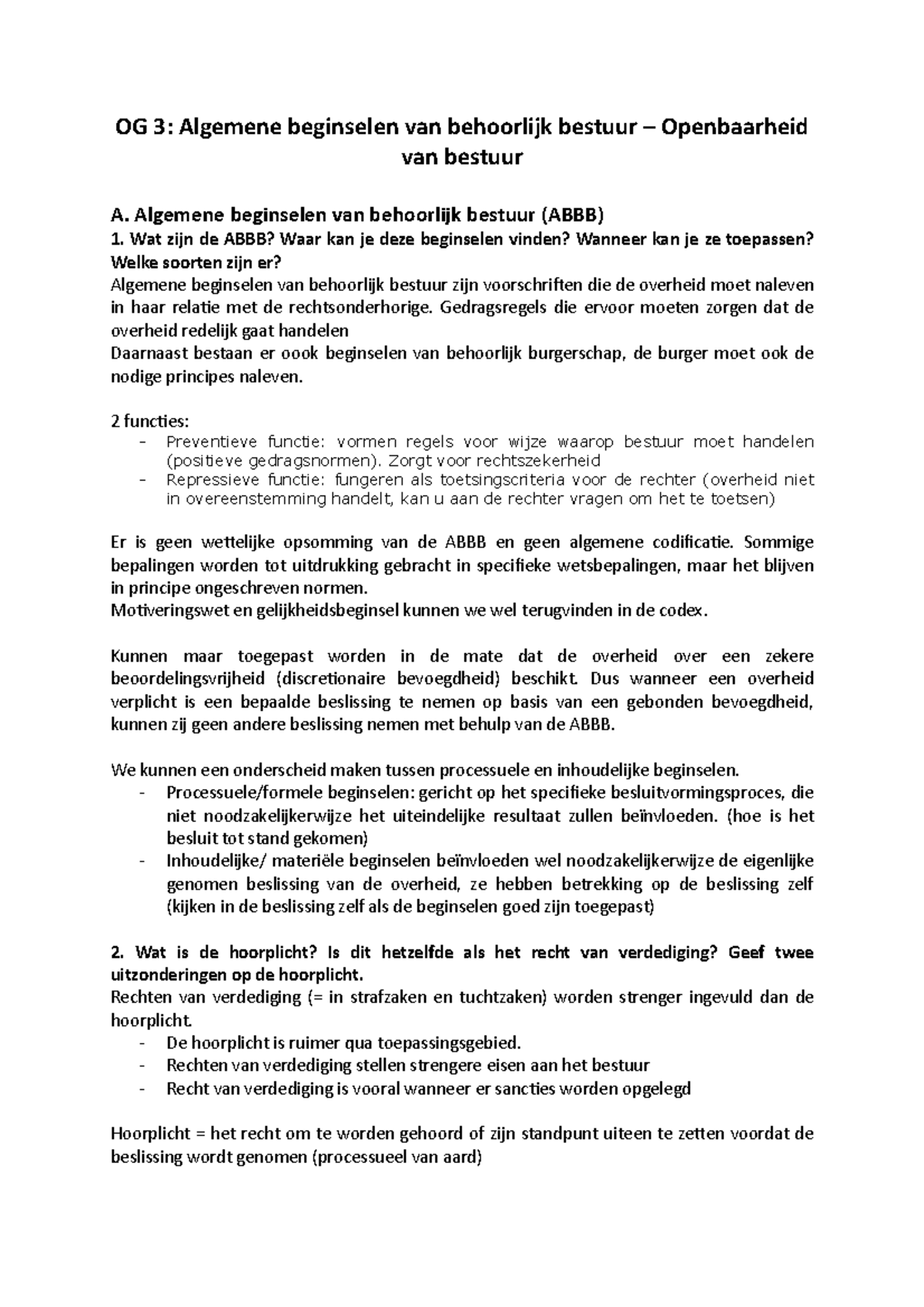 OG 3 - OG 3: Algemene beginselen van behoorlijk bestuur – Openbaarheid ...