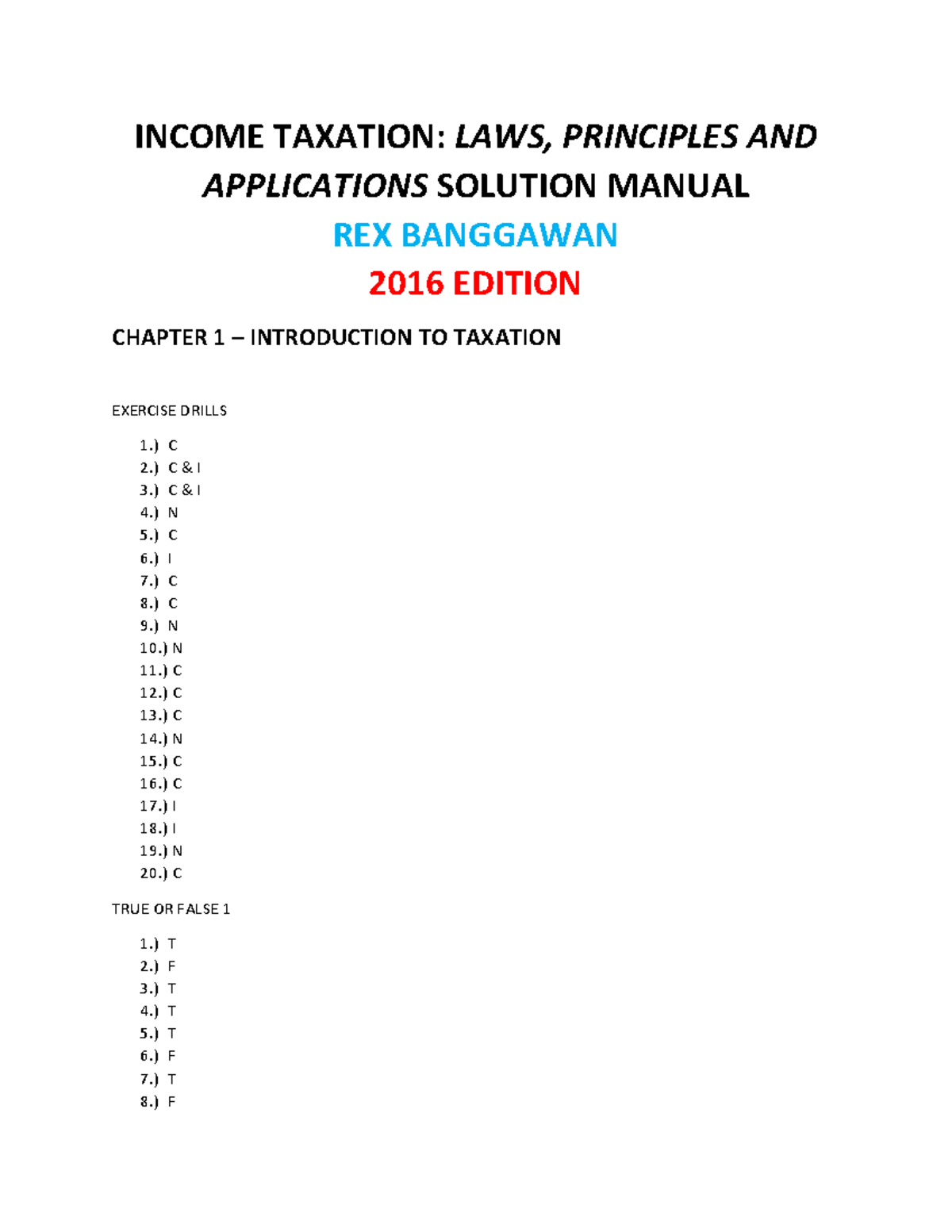 Income Taxation 2016 Answer Key INCOME TAXATION LAWS PRINCIPLES AND income-taxation-2016-answer-key-income-taxation-laws-principles-and