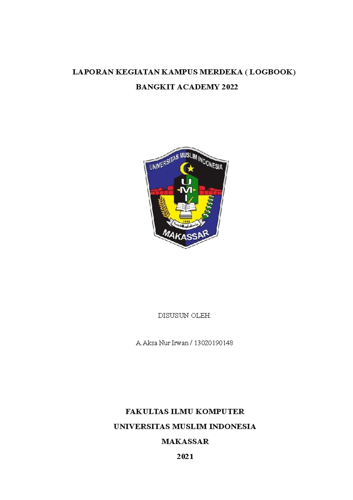 Logbook Baru Development - LAPORAN KEGIATAN KAMPUS MERDEKA ( LOGBOOK ...