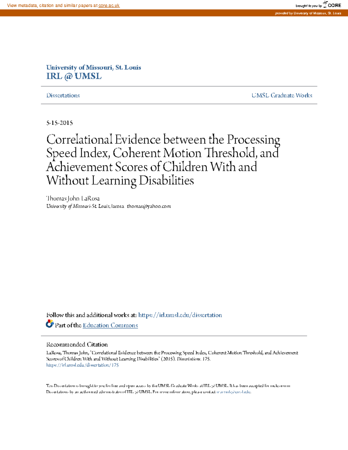 217321874 - Cours - University of Missouri, St. Louis IRL @ UMSL ...