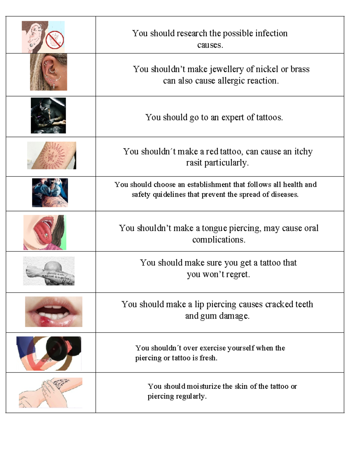 English-Aliss J - You shouldn’t make jewellery of nickel or brass can ...