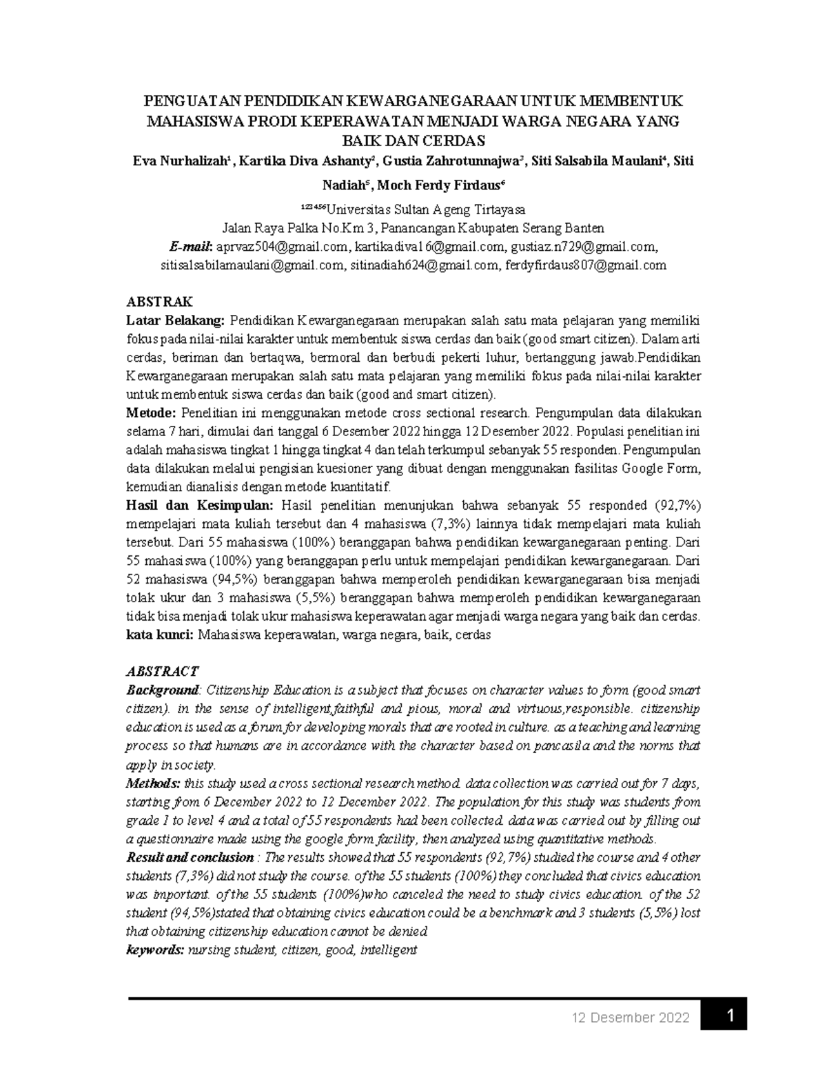 Project Citizen - PENGUATAN PENDIDIKAN KEWARGANEGARAAN UNTUK MEMBENTUK ...