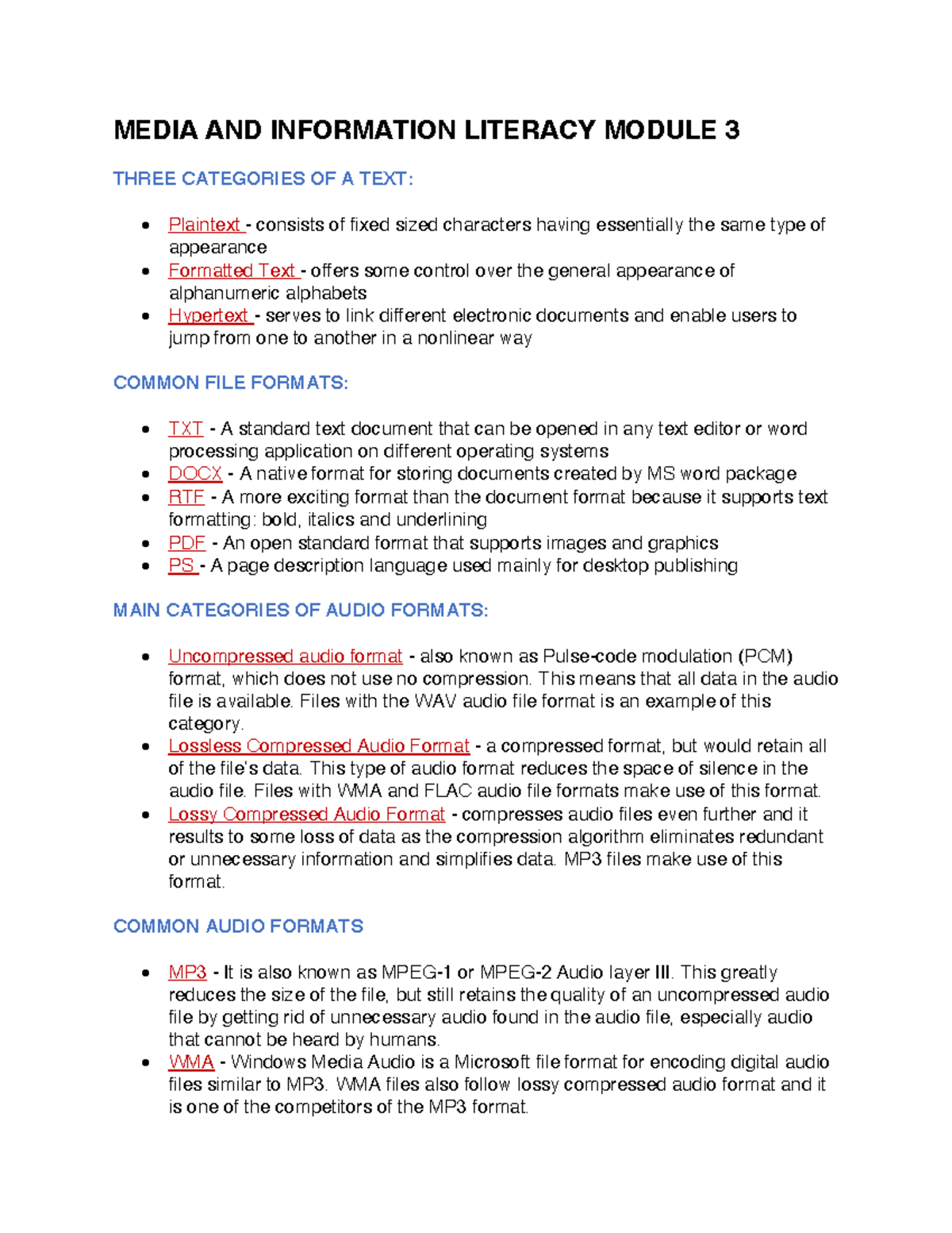 Media AND Information Literacy Module 3 - MEDIA AND INFORMATION ...