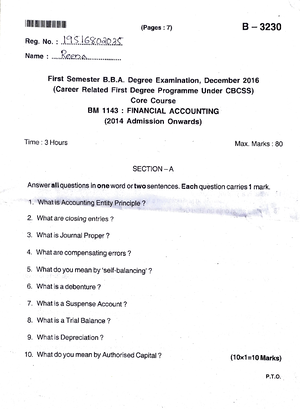BBA 1 Principles of Management 1 - BBA I Year Subject – Principles of ...