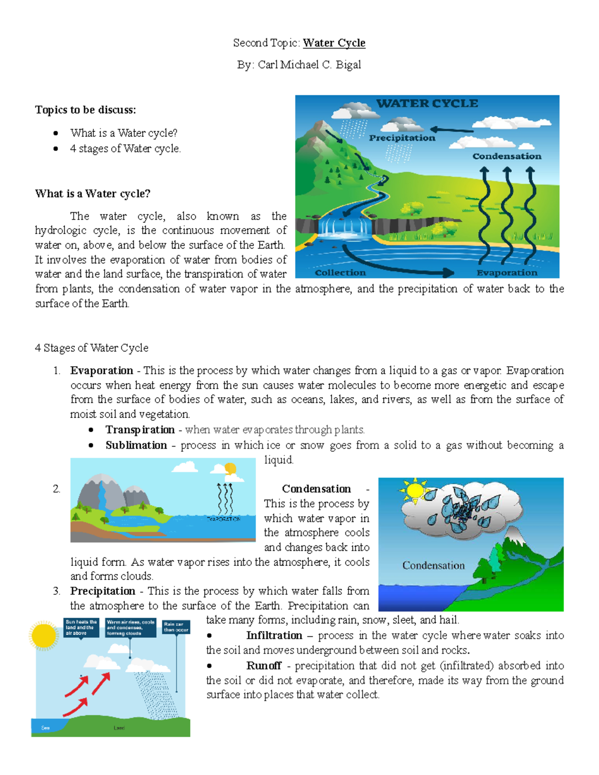 Ecosystem FROM Water Cycle TO Community - Second Topic: Water Cycle By ...