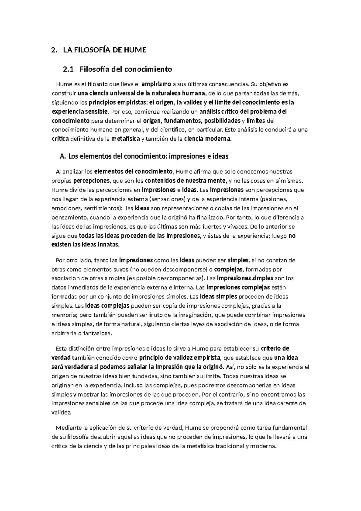 LA Filosofía DE HUME. docx 3c791d9631faacb 076fe72e101a9ba69 - 2. LA FILOSOFÍA DE HUME 2 ...