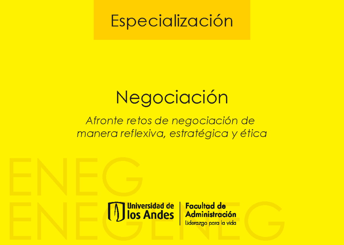 Brochure ENEG - carmelianza - ENEG ENEG ENEG ####### Afronte retos de ...