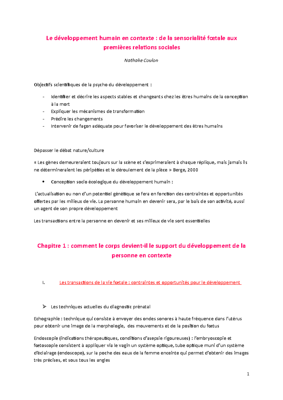 Comment le corps devient il le support du dev de la personne en ...