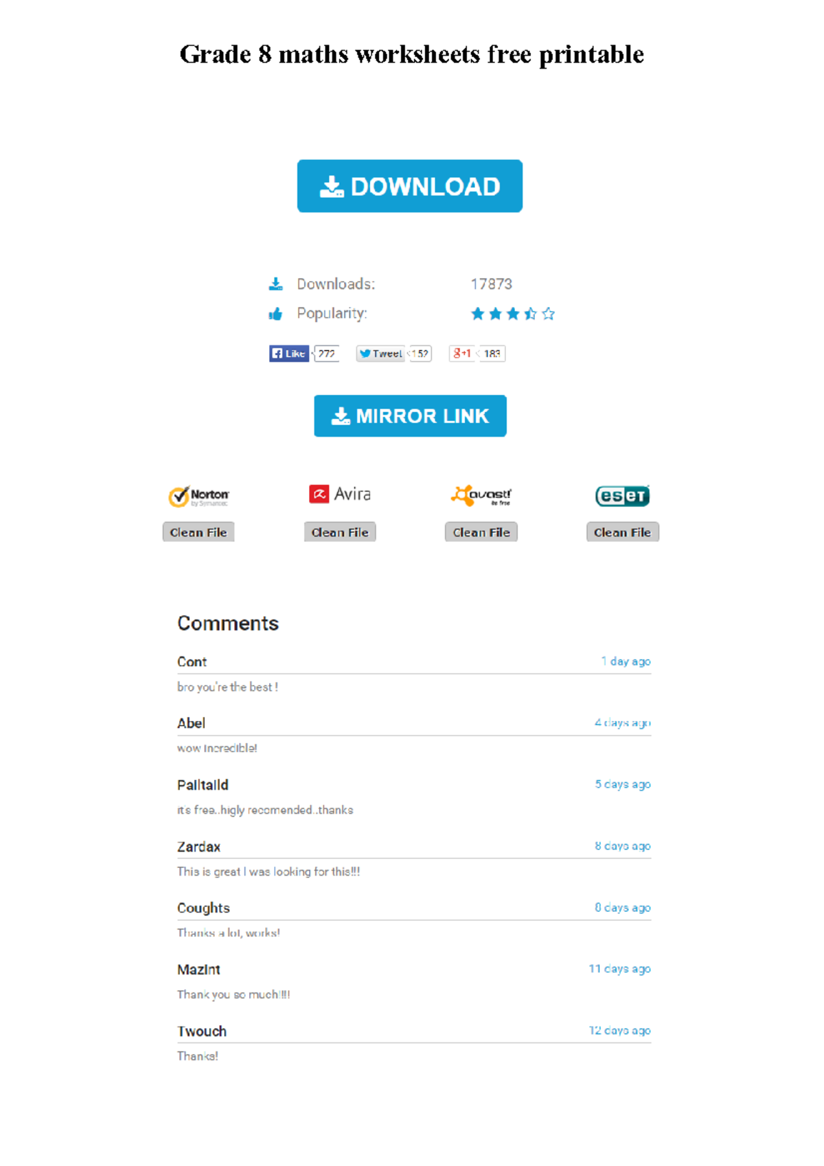 363215051 grade 8 maths worksheets free printable pdf - Grade 8 maths worksheets free printable ...