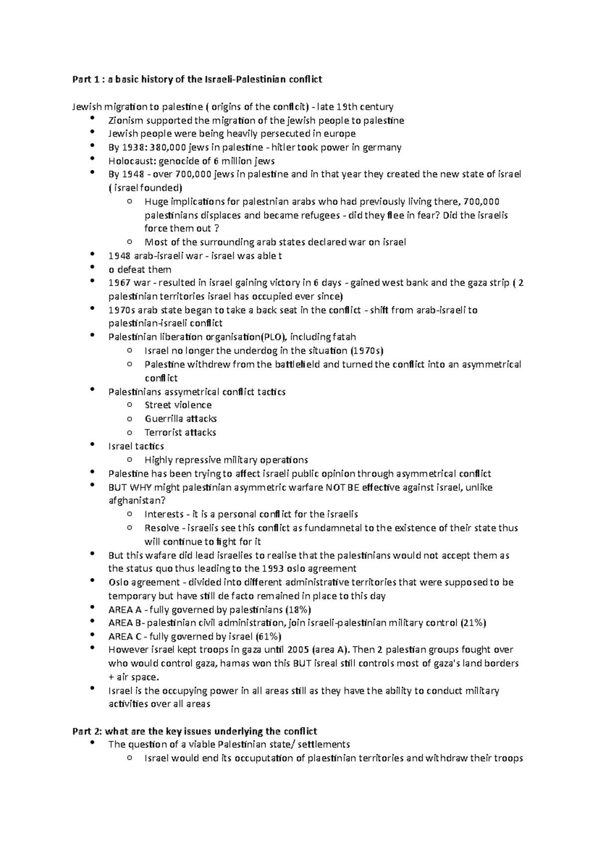 Israelie - palestine conflict - Part 1 : a basic history of the Israeli ...