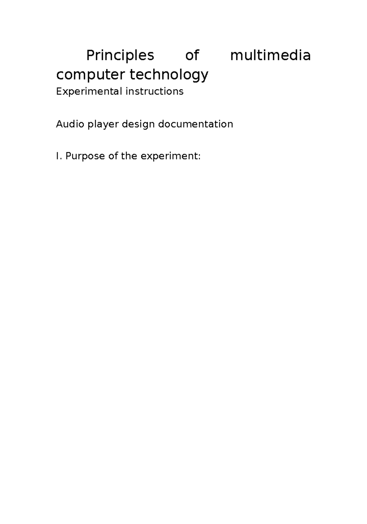 Principles of multimedia computer technology - Principles of multimedia ...