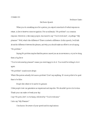 Chapter 16 notes - Informative Speaking Chapter 16 An informative ...