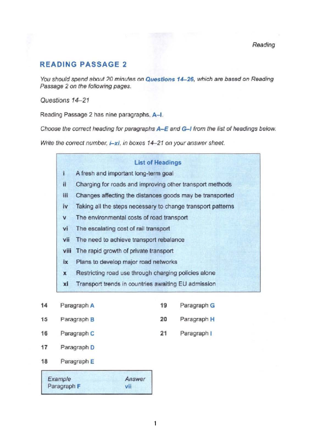 Reading 2 - Reading READING PASSAGE 2 You should spend about 20 minu te ...