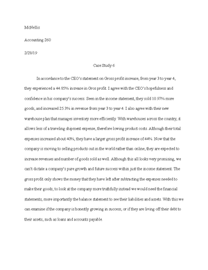 Case 5 - ACCT - Case 5 Thi Ha As of the end of January, ABC Company ...