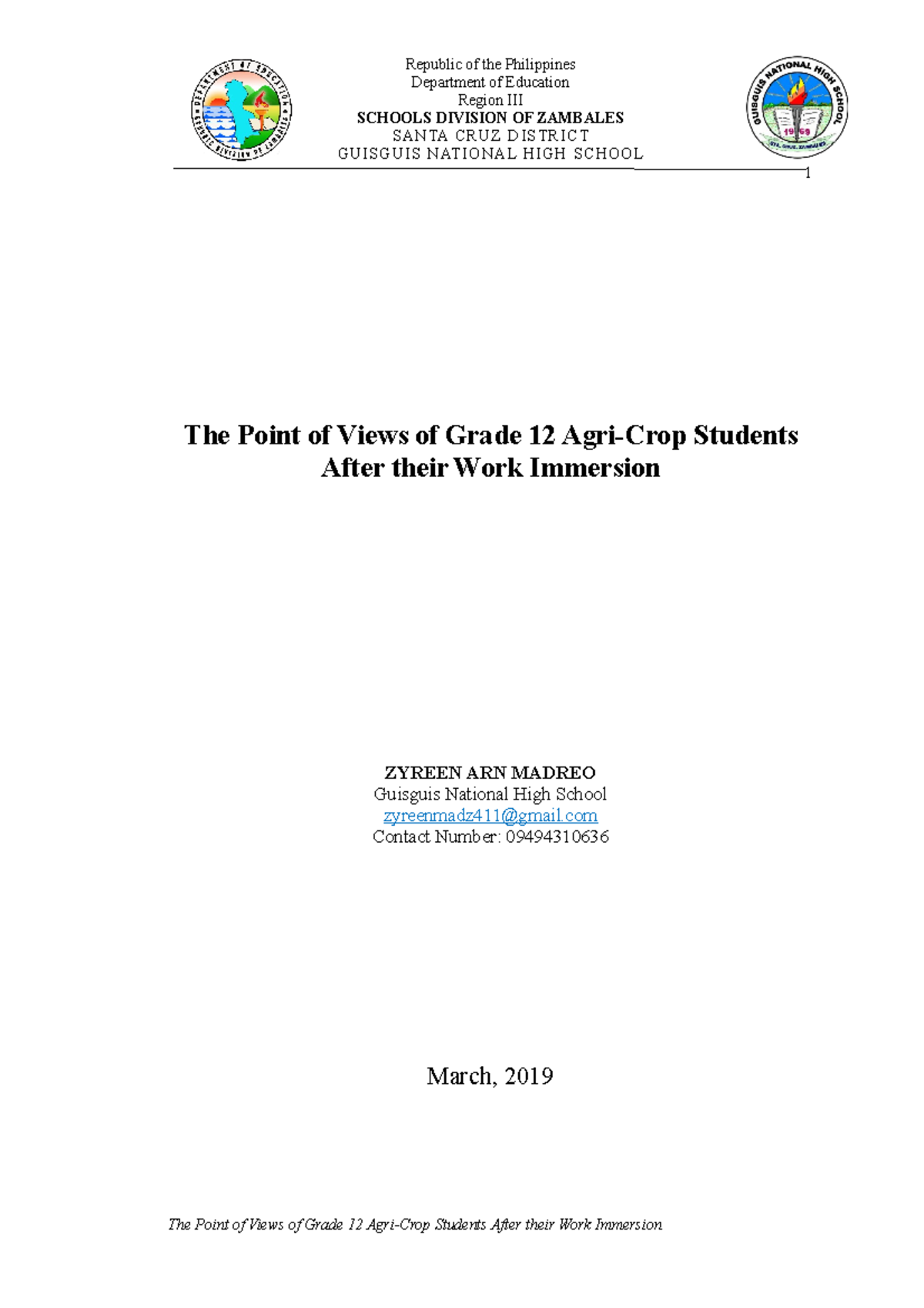 Zyreen Quali Research Manuscript EDIT - SCHOOLS DIVISION OF ...