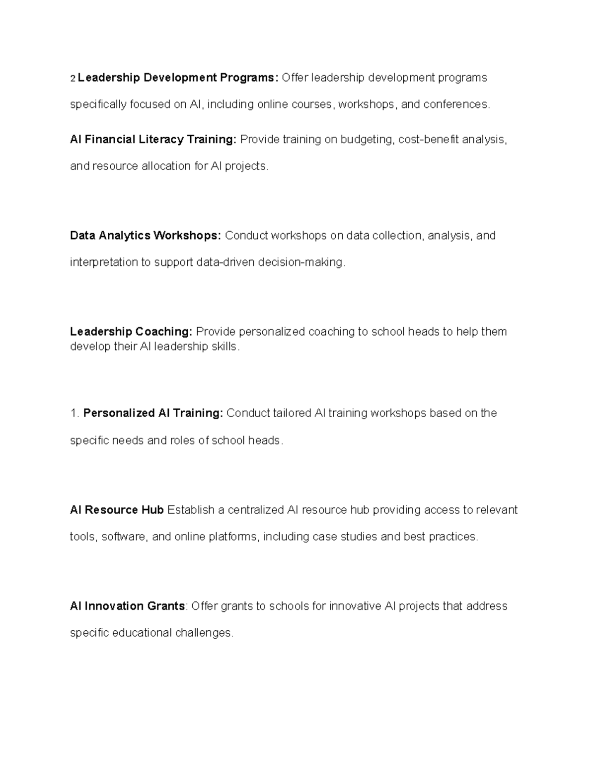 2 Leadership Development Programs - AI Financial Literacy Training ...