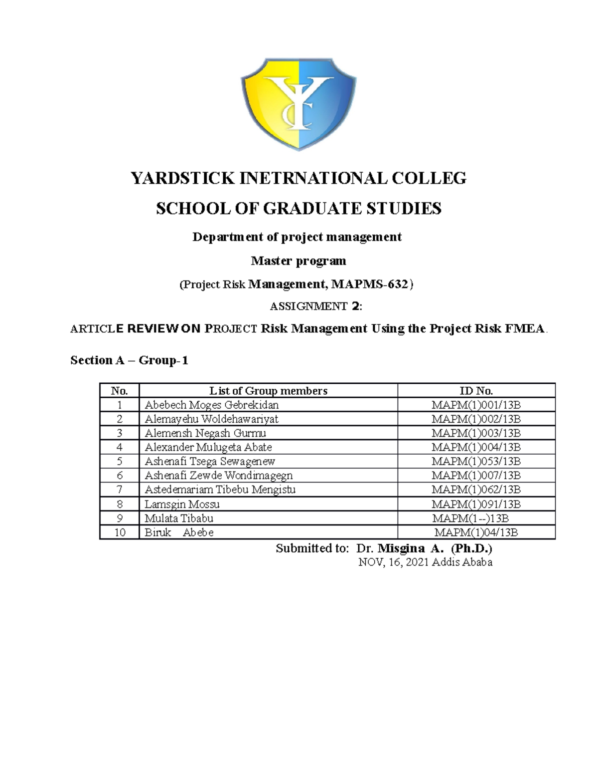 Article review Second - Computer Science - Studocu