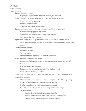 Chapter 17 Reading Notes Public Speaking - Chapter 17 ethos : appealing ...