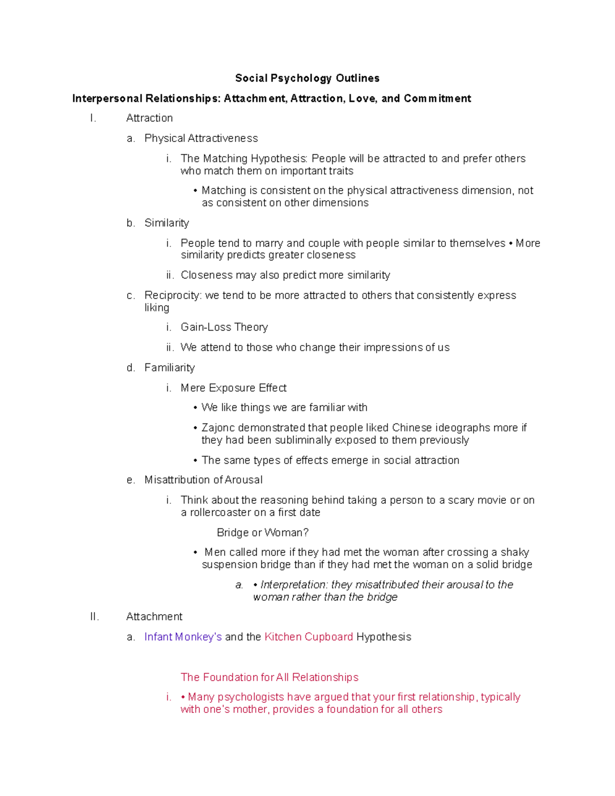 Social Psychology Outlines edited - Social Psychology Outlines ...